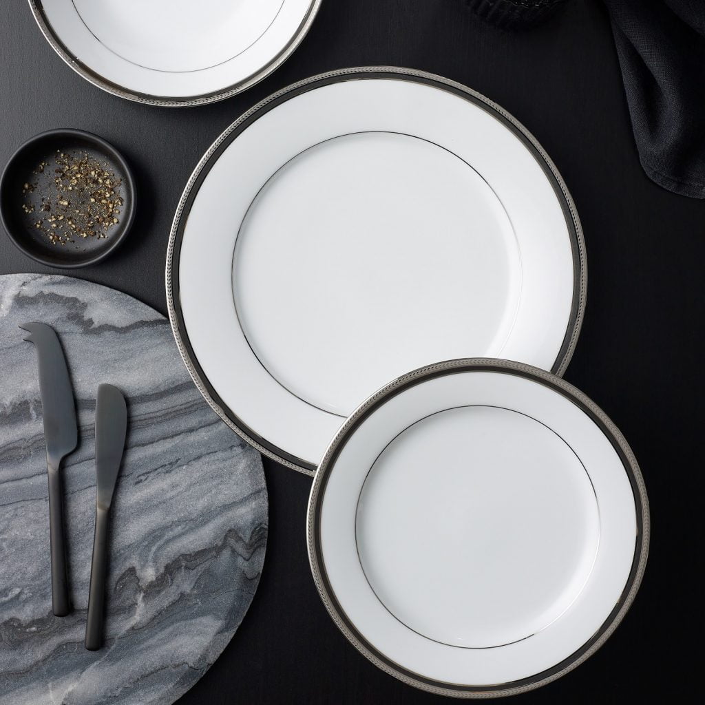 Noritake | Formal Dinnerware | Toorak Noir 12pce Dinner Set